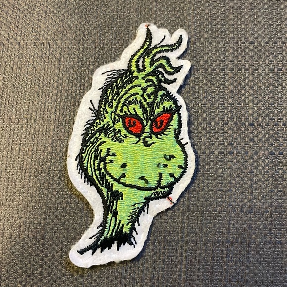 Vintage | Other | Vintage Y2k Grinch Embroidered Patch | Poshmark
